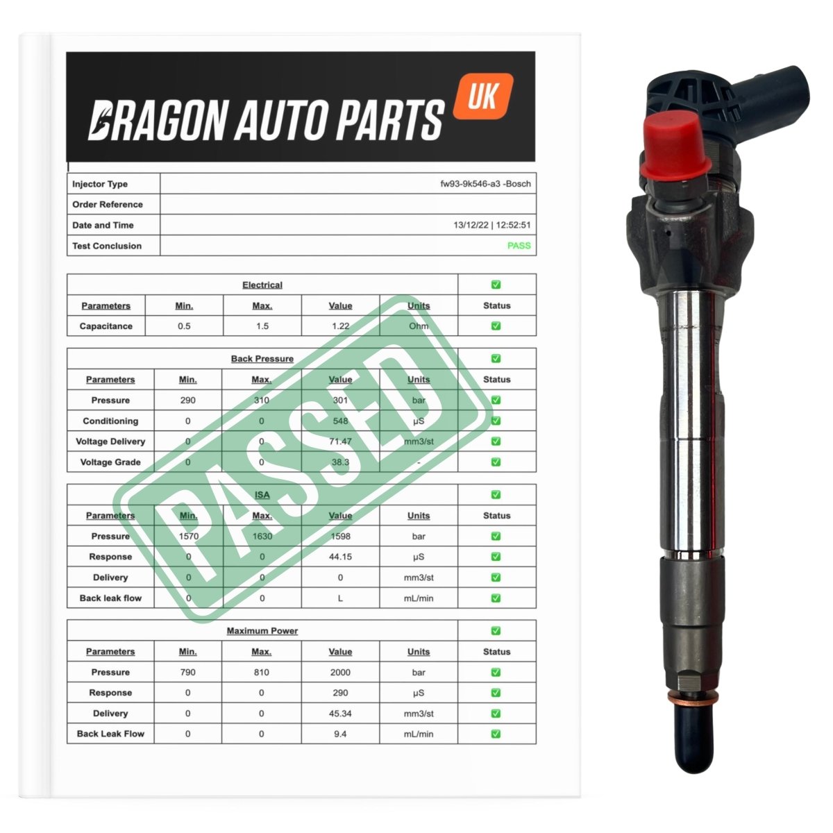 Tested BMW/Mini 2.0L Diesel Fuel Injector 8514148 / 0445110743