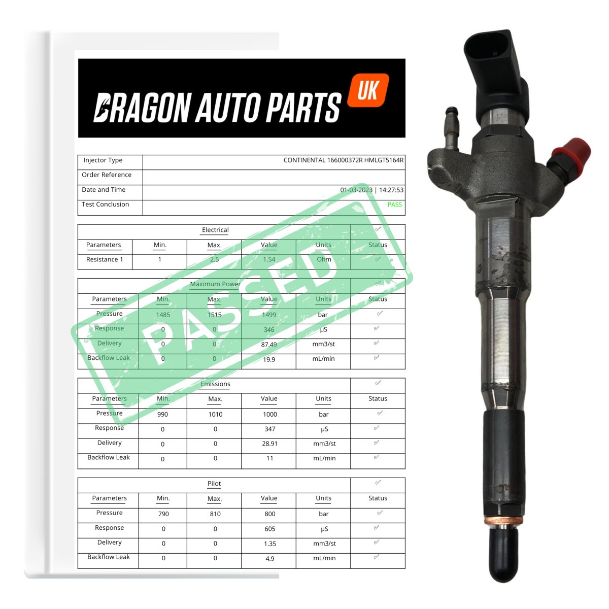 Vauxhall/Renault / Fuel Injector / 2.3L Diesel / 166000372R